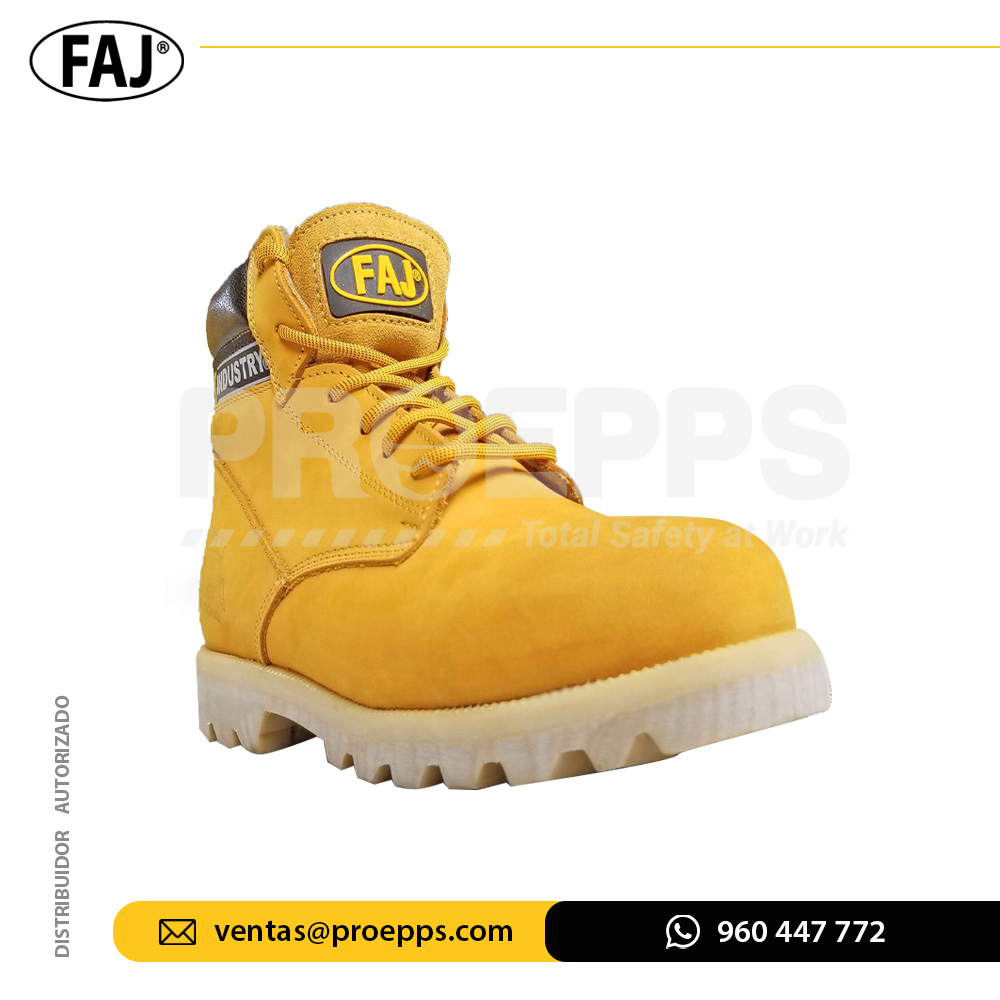 Botin de Seguridad Amarillo Reforzado Faj en Perú | PROEPPS